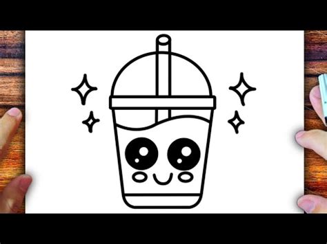 Como Desenhar Um Copo De Bebida Kawaii Youtube