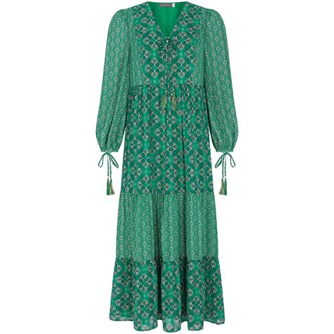 Mint Velvet Esme Print Tassel Maxi Dress Jarrold Norwich