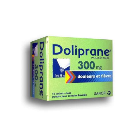 Doliprane 300 mg paracétamol sachet dose boite de 12
