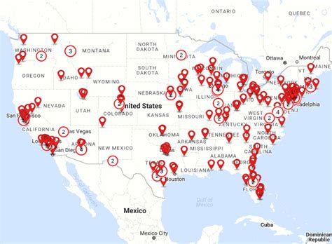 Creating Map With Pins Atlanta Georgia Map