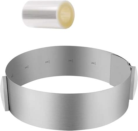 ZITFRI Cercle Gateau Cercle A Patisserie Reglable 16 30cm Avec Collier