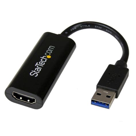 StarTech USB To HDMI Adapter External Video Card USB 3 0 Slim