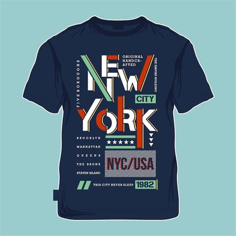 Premium Vector New York City Graphic Typography T Shirt