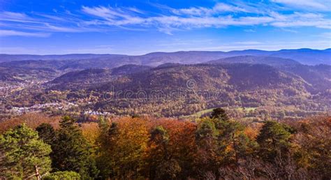View Of Baden Baden And The Black Forest Baden Wuerttemberg Germany