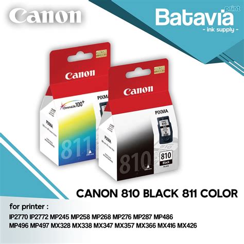 Jual TINTA CARTRIDGE CANON PG 810 BLACK CL 811 COLOR ORIGINAL