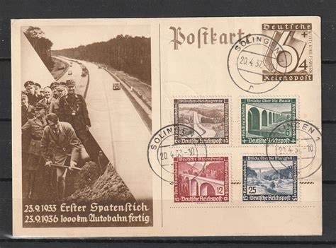Deutsches Reich Mi Nr Block 7 Auf Postkarte Deutsches Reich 1872