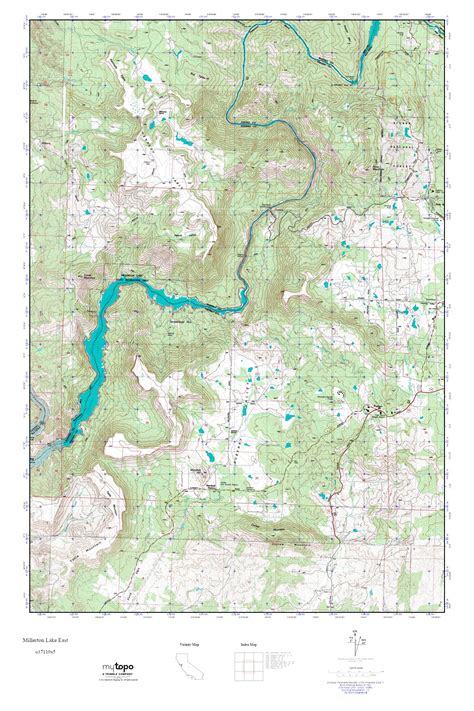 Mytopo Millerton Lake East California Usgs Quad Topo Map