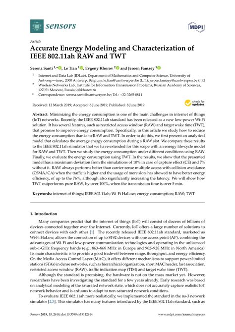 pdf accurate energy modeling and characterization of ieee 802 11ah raw and twt