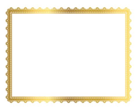 Square Golden Frame Border Elegant Border Classic Frame Decorative