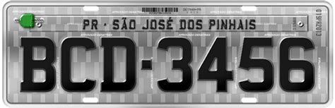 Placas De Identifica O De Ve Culos No Brasil Placnord
