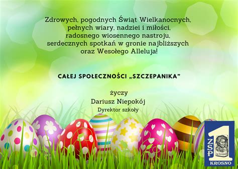 Yczenia Wielkanocne Zsp Nr Im Jana Szczepanika W Kro Nie
