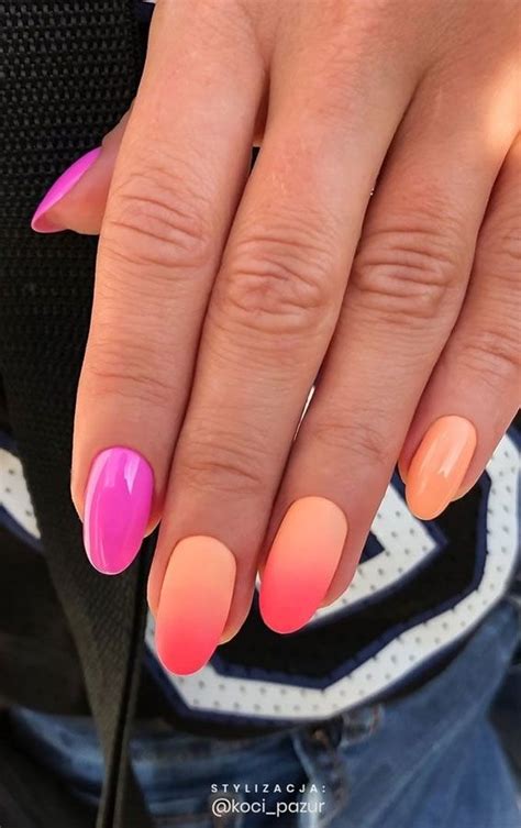 Gorgeous Nail Designs To Celebrate The Season Bright Pink Ombre