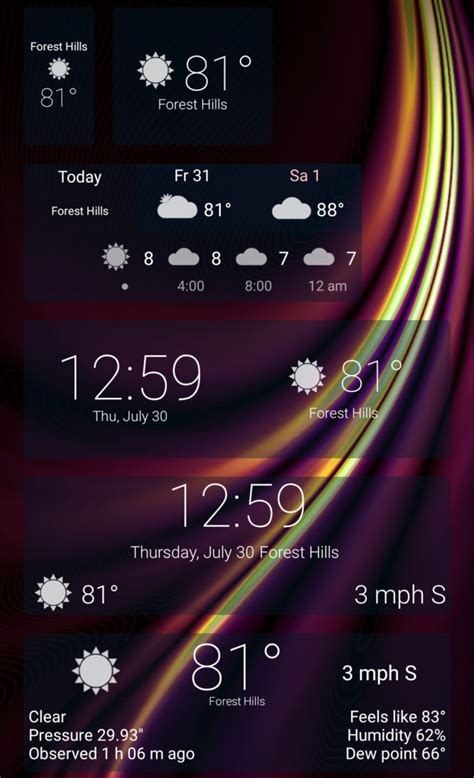 Of The Best Weather Widgets Available On Android In