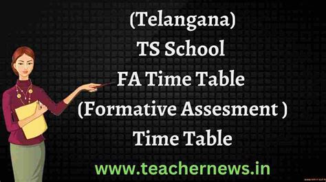 Ts School Fa Time Table Fa Sa Check Exam Dates Timings