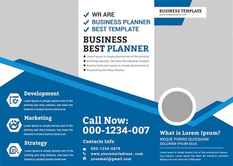 Plantillas de diseño de folletos Archivo PSD Premium