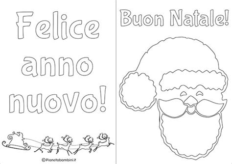 50 Biglietti Di Natale Da Colorare Per Bambini PianetaBambini It