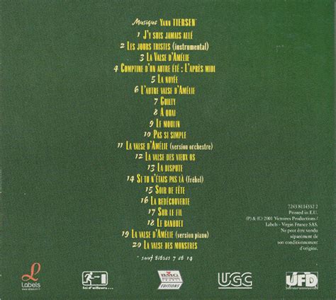 Film Music Site Le Fabuleux destin d Amélie Poulain Soundtrack