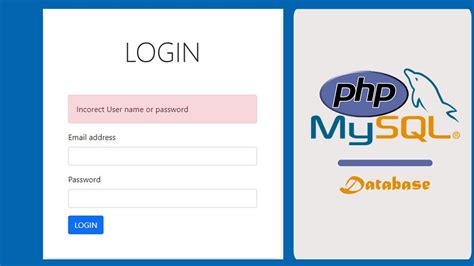 Secure Login System Using Php With Mysql Database Youtube