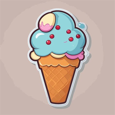 Vector De Dibujos Animados De Helados Vector Premium