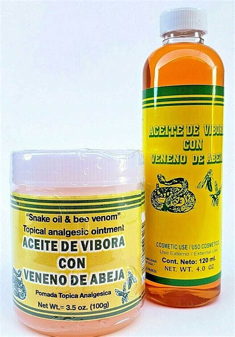 Pomada De Vibora Veneno De Abeja 100g Aceite De Vibora Veneno De