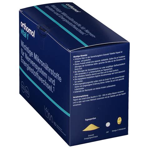 Orthomol Vital F Granulat Tabletten Kapsel Orange Shop Apotheke At