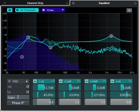 Channel Settings Equalizer