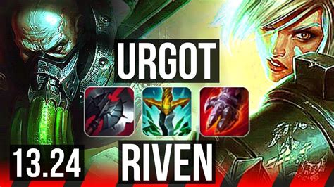 Urgot Vs Riven Top Solo Kills Games Legendary