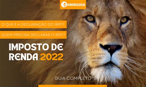 Guia completo Imposto de Renda 2022 Blog Univiçosa
