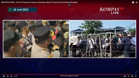 Breaking News Demo Di Ponpes Al Zaytun Indramayu Massa Tuntut Panji