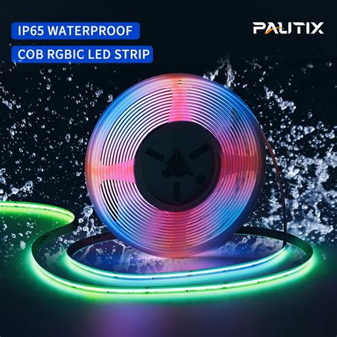 PAUTIX COB RGBIC LED Strip DC 12V 24V 630 Leds M High Density SPI