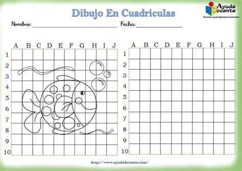 Fichas con dibujos en cuadrículas para niños pdf AYUDA DOCENTE