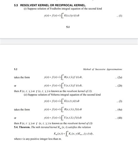 solved 2 a construct the resolvent kernels for the