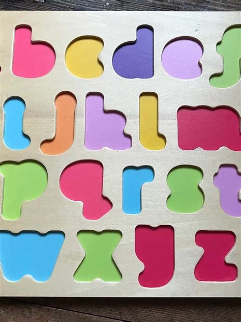 Wooden Alphabet Jigsaw Puzzle For Early Years Fun Phonics