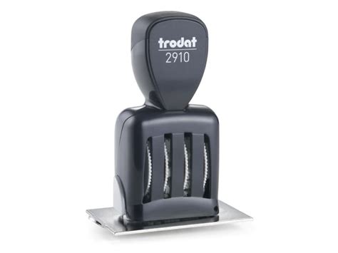 Trodat Classic Datumstempel 2910 P10 Mit Textplatte 70x50 Mm 8 Zeilen