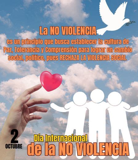 DÍA INTERNACIONAL DE LA NO VIOLENCIA Psicologos Madrid