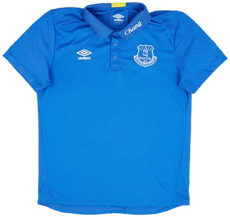 2016 17 Everton Umbro Polo Shirt 9 10 L