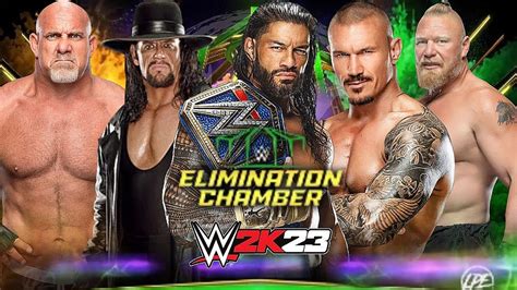 6 Men Elimination Chamber Match WWE 2K23 YouTube