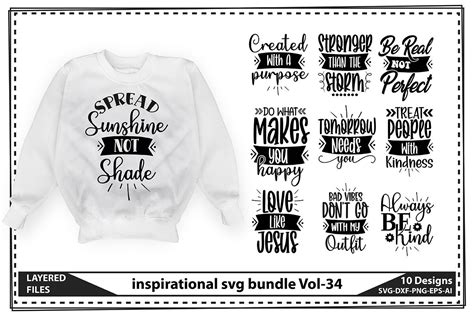 Inspirational Svg Bundle Vol 34 By Teebusiness TheHungryJPEG