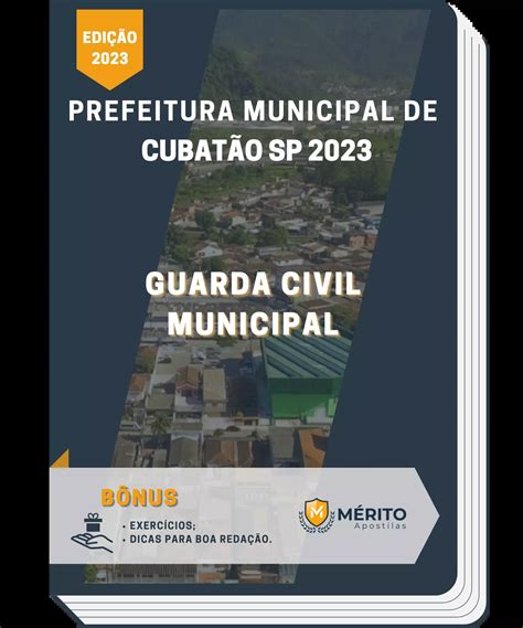 Apostila Guarda Civil Municipal Prefeitura de Cubatão SP 2023 Mérito
