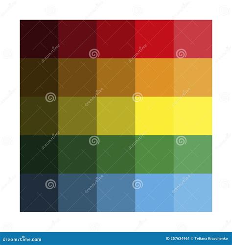 Color Palette On Blue Background Rainbow Background Vector