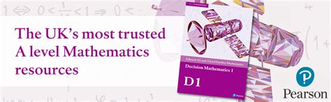 pearson edexcel as and a level further mathematics decision mathematics 1 textbook e book a