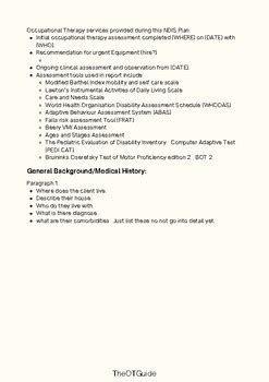 Functional Capacity Assessment Occupational Therapy Ndis Specific