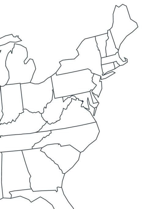 Map Of The Usa Blank Map Of North America United States Outline Map