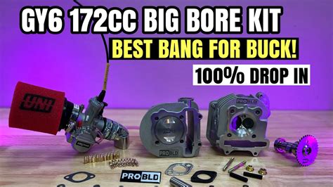 GY6 BIG BORE KIT 172cc 171cc 170cc 61mm YouTube