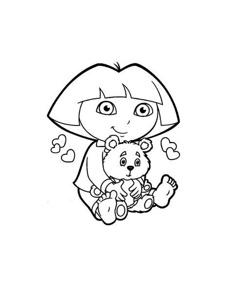 Dora Halloween Printable Coloring Pages