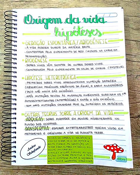 MAPA MENTAL SOBRE A ORIGEM DA VIDA Maps4Study