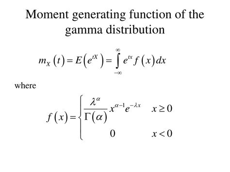 ppt use of moment generating functions powerpoint presentation id 353335