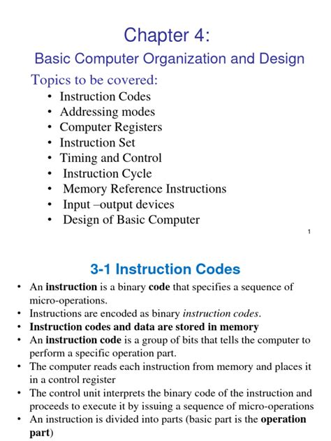 chapter4 basic computer organization pdf central processing unit input output