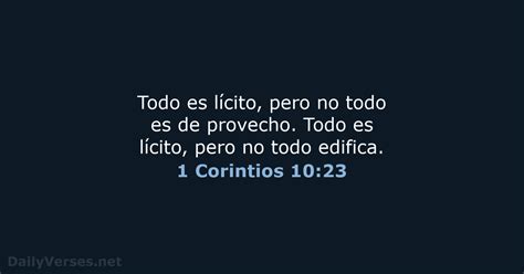 1 Corintios 10 23 Versículo de la Biblia LBLA DailyVerses net