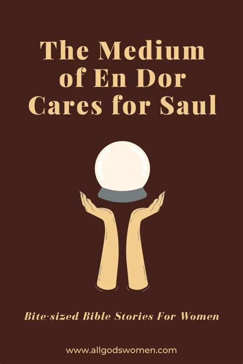 The Medium Of En Dor Cares For Saul Sharon Wilharm All God S Women